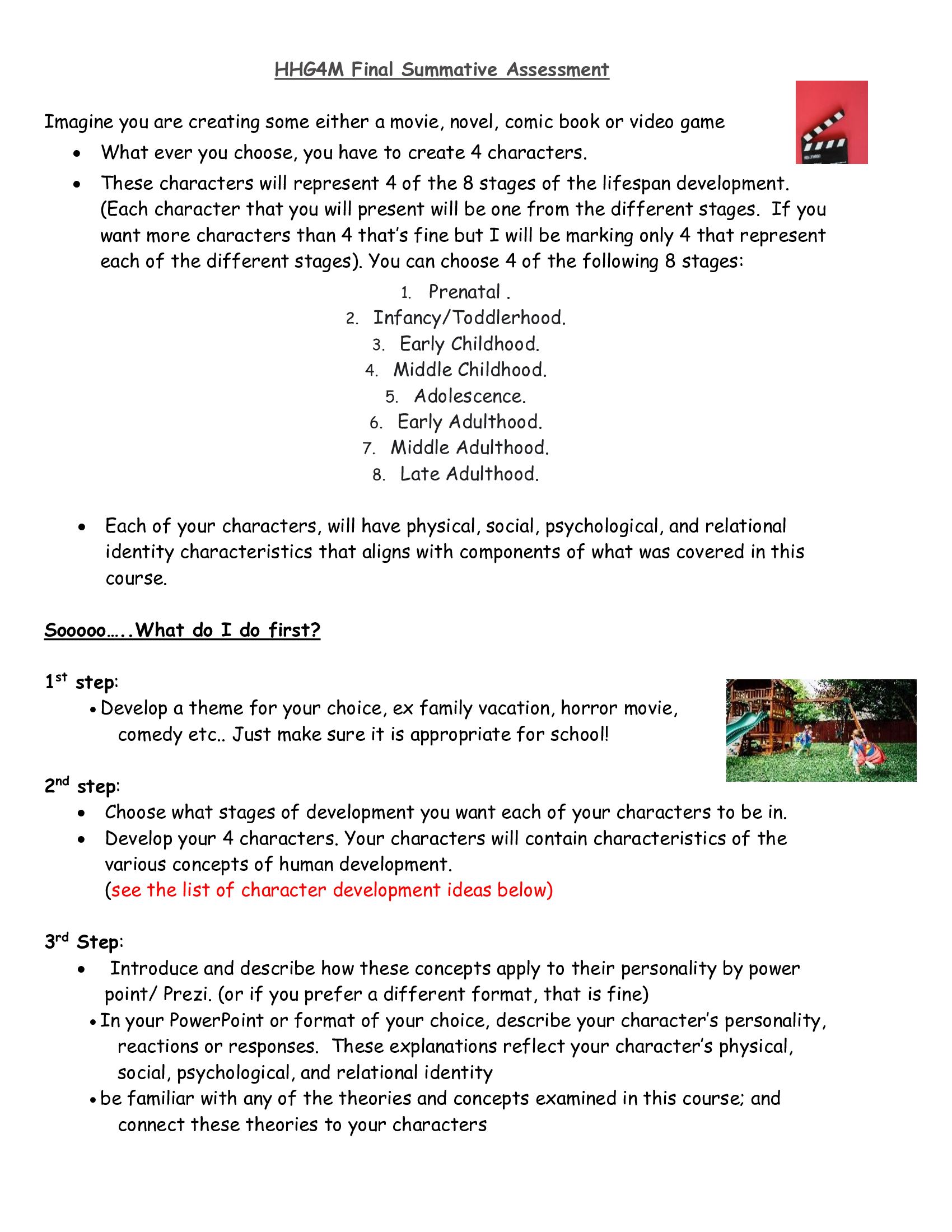 Imagine you are creating some either a movie, novel, | Chegg.com