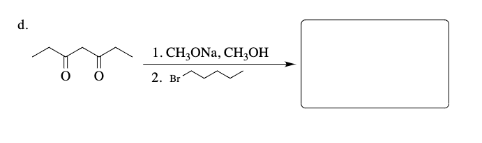 Solved d. m angan 1. CH2ON, CH3OH 2. Br | Chegg.com