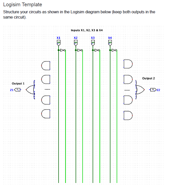 Need help making the Logism, send a jpg or png of it | Chegg.com