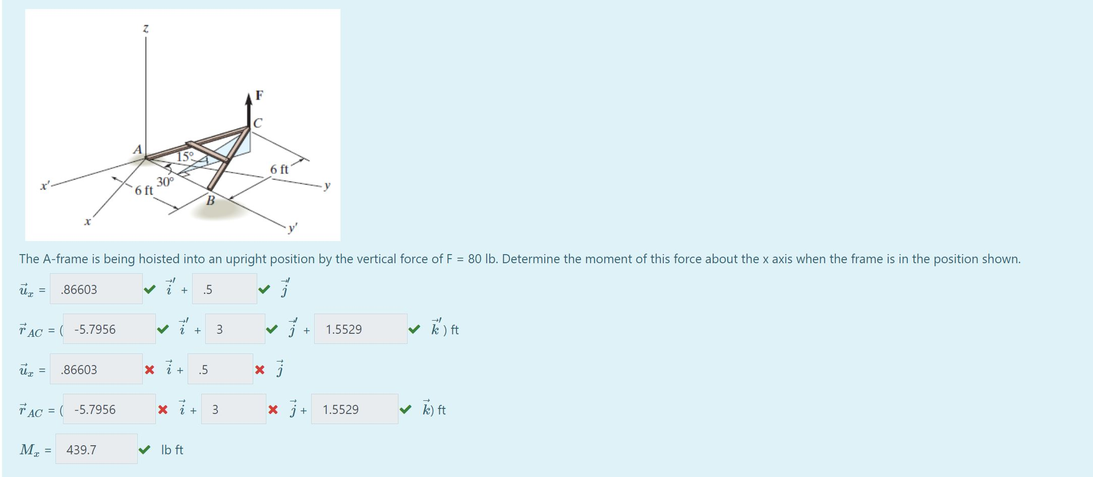 Solved The A-frame is being hoisted into an upright position | Chegg.com