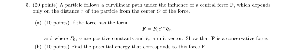 Solved 5. (20 points) A particle follows a curvilinear path | Chegg.com