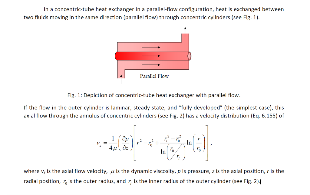 Solved In a concentric-tube heat exchanger in a | Chegg.com