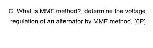 Solved C. What is MMF method?, determine the voltage | Chegg.com