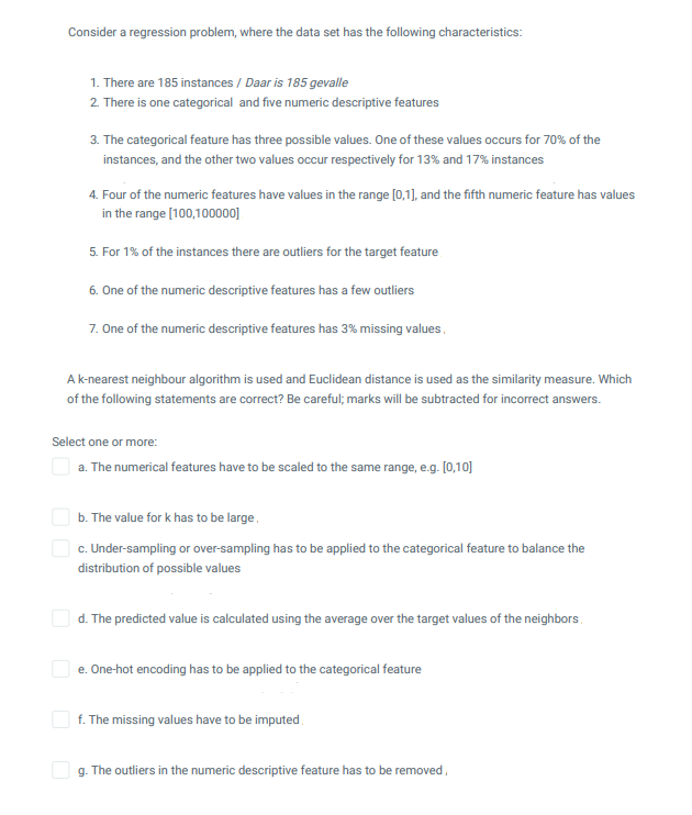 Solved Consider a regression problem, where the data set has | Chegg.com