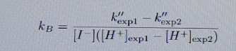 Solved Give me an example how to calculate KB using this | Chegg.com