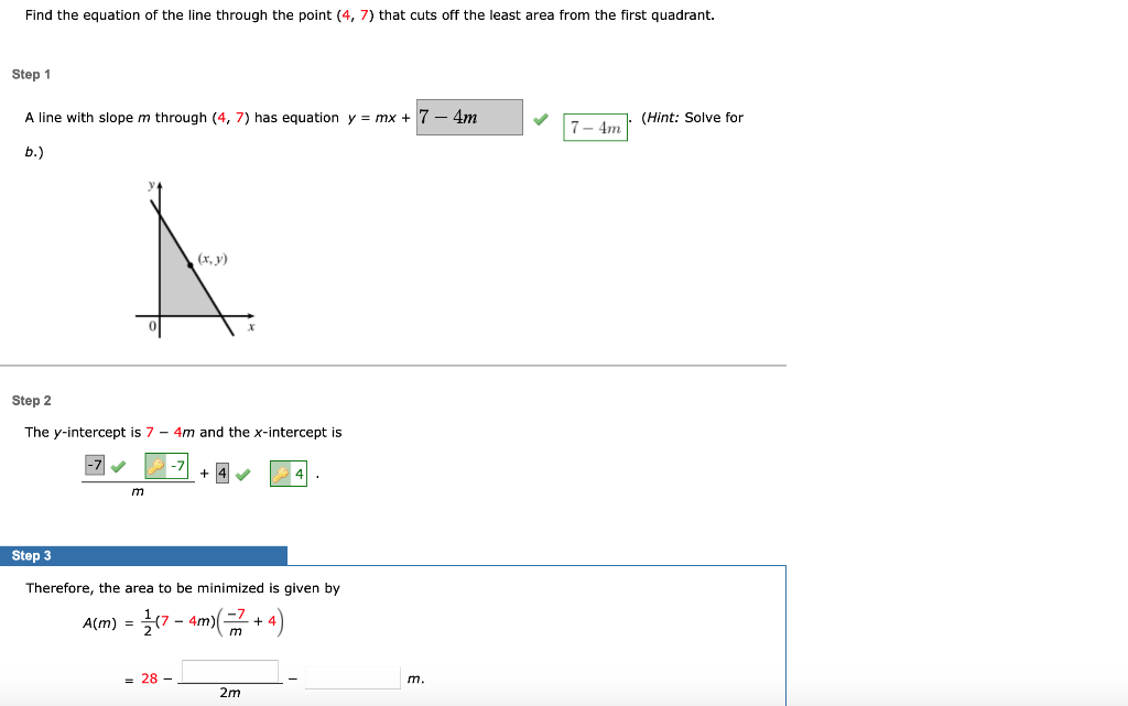 Solved Find the equation of the line through the point (4, | Chegg.com