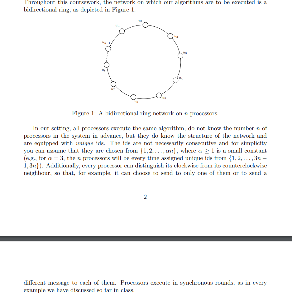 Solved Throughout this coursework, the network on which our | Chegg.com