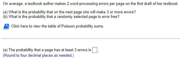Solved On average, a textbook author makes 2 word-processing | Chegg.com