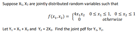 Solved Suppose X1,X2 are jointly distributed random | Chegg.com