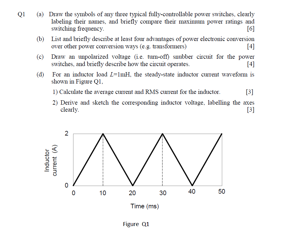 Q1 (a) Draw the symbols of any three typical | Chegg.com
