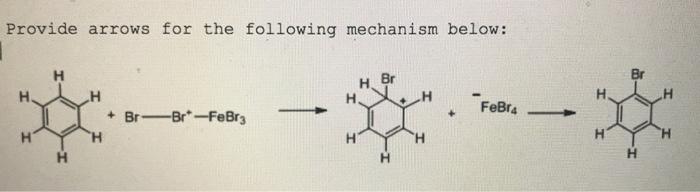 Solved Provide arrows for the following mechanism below: H | Chegg.com