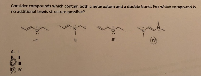 Solved Consider compounds which contain both a heteroatom | Chegg.com