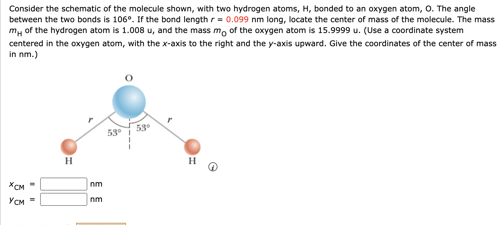 Solved Consider the schematic of the molecule shown, with | Chegg.com