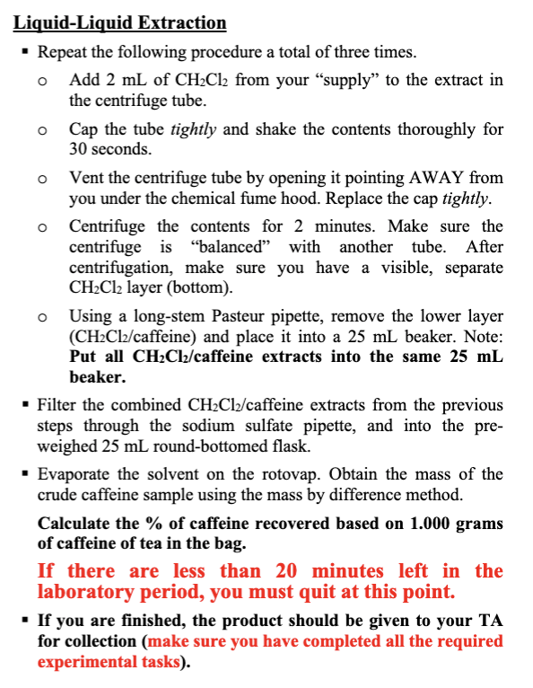 Solved Draw a diagram for the liquid-liquid extraction | Chegg.com