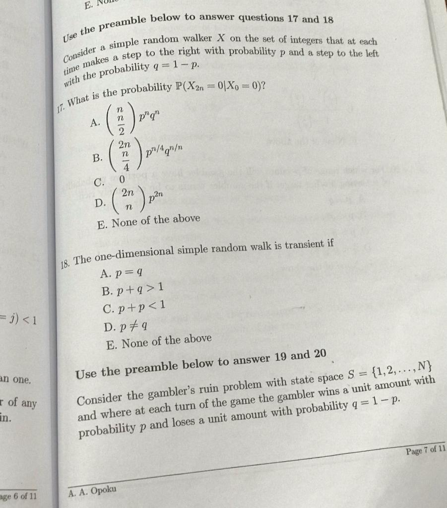 Solved U5ethe preamble below to answer questions 17 and 18 | Chegg.com Solved U5ethe preamble below to answer questions 17 and 18 | Chegg.com