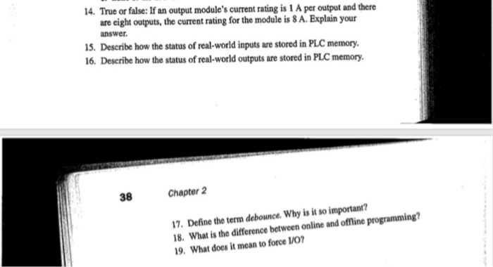 Solved 14. True or false: If an output module's current | Chegg.com
