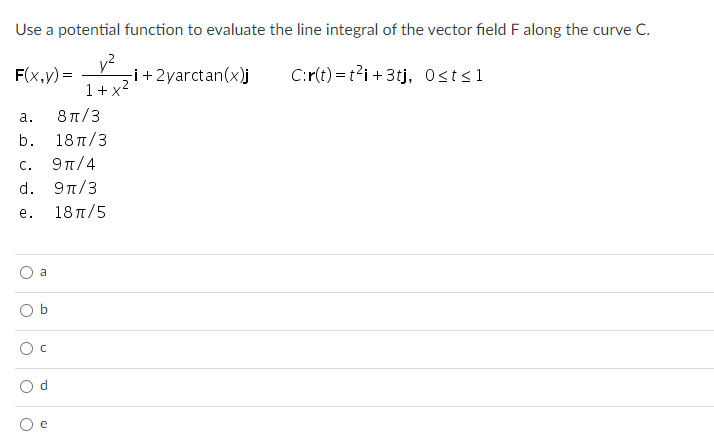 Solved Use a potential function to evaluate the line | Chegg.com