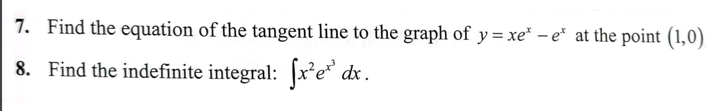 Solved 7. Find the equation of the tangent line to the graph | Chegg.com