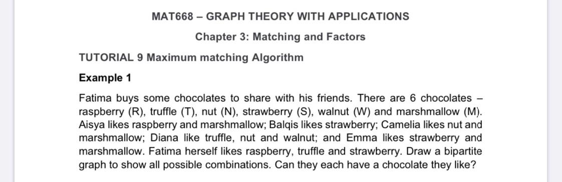 Solved Mat668 Graph Theory With Applications Chapter 3 