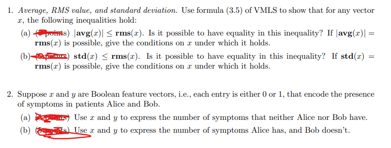 Solved 1. Average, RMS value, and standard deviation. Use | Chegg.com
