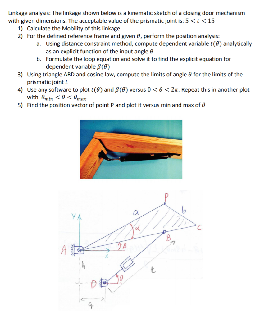 Linkage analysis: The linkage shown below is a | Chegg.com