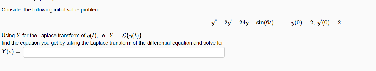 Solved Consider the following initial value | Chegg.com