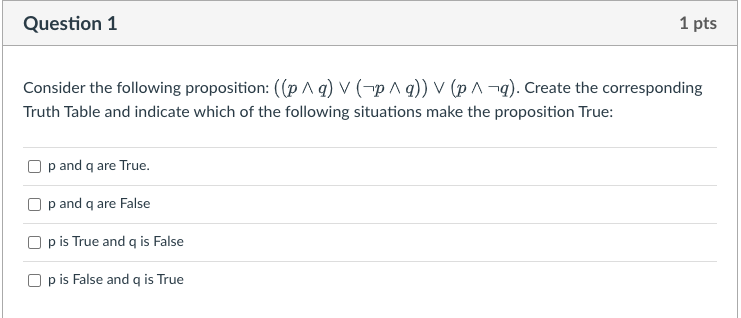 Solved Consider the following proposition: | Chegg.com