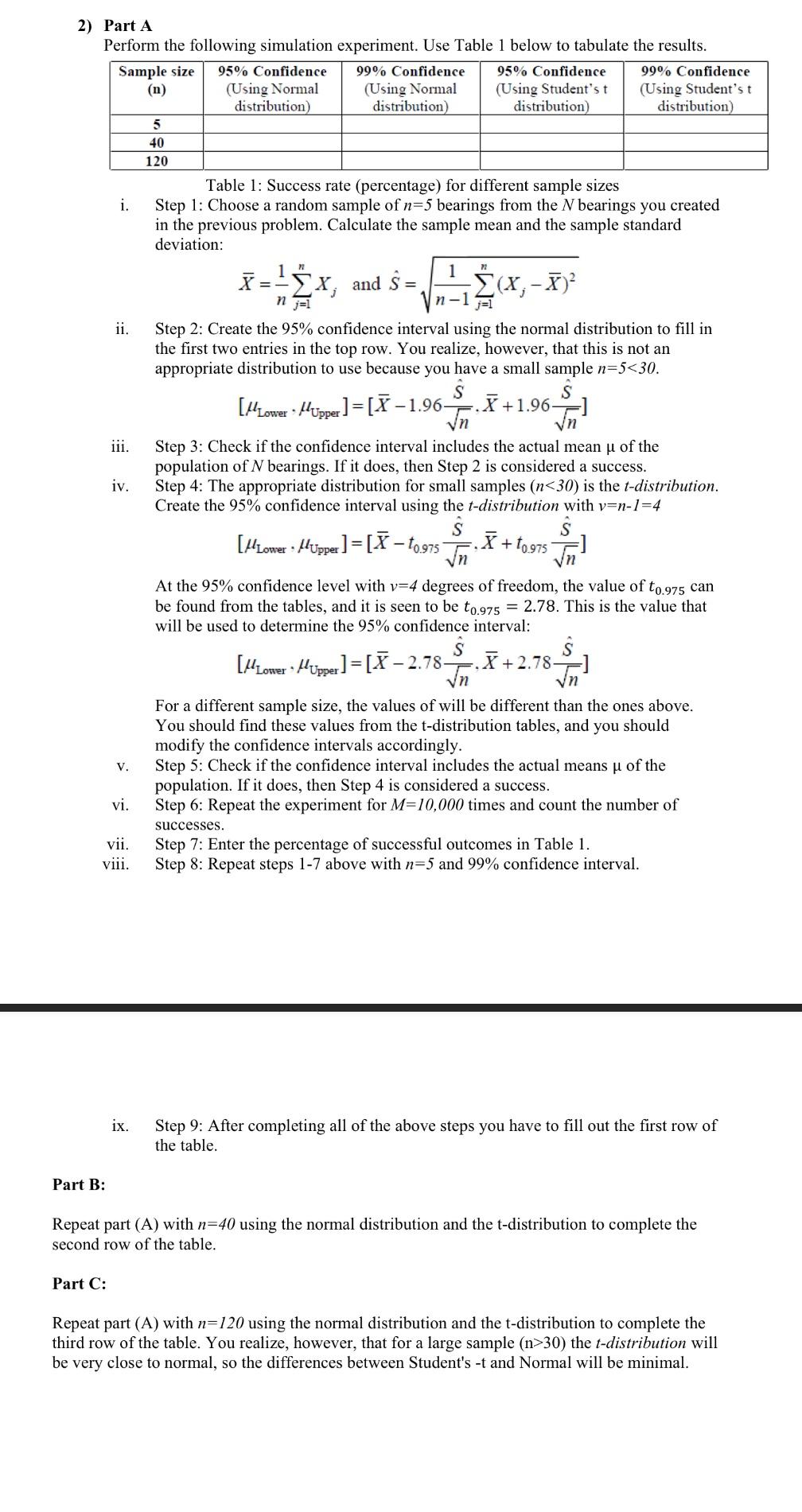Solved 2) Part A Perform the following simulation | Chegg.com