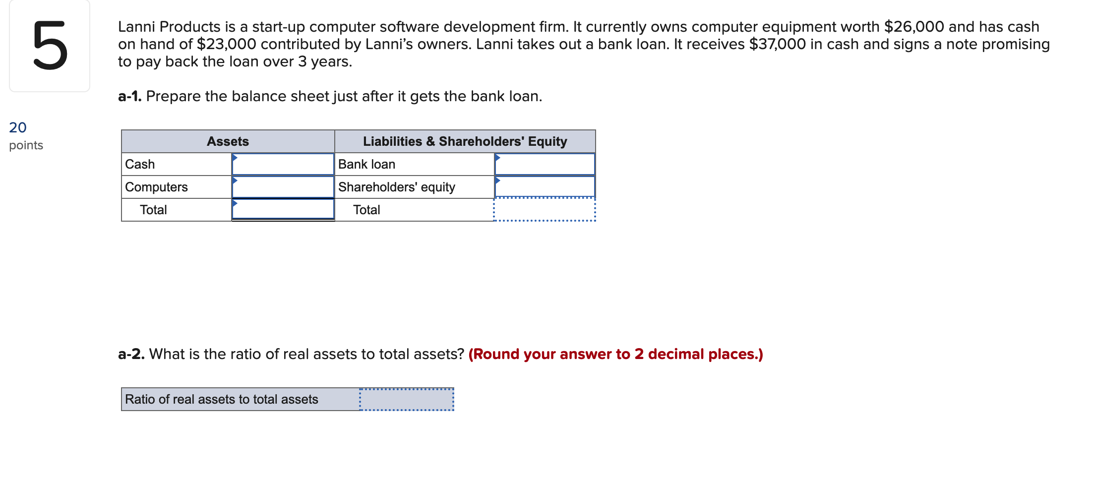 Solved Lanni Products is a start-up computer software | Chegg.com