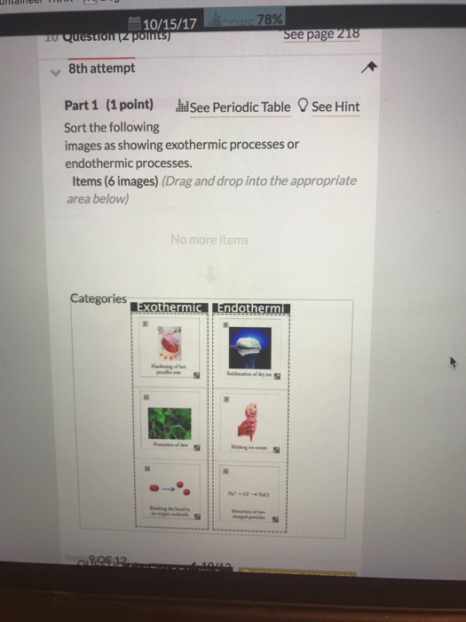 Solved 10/15/17 -78% 8th attempt Part 1 (1 point) 1See | Chegg.com