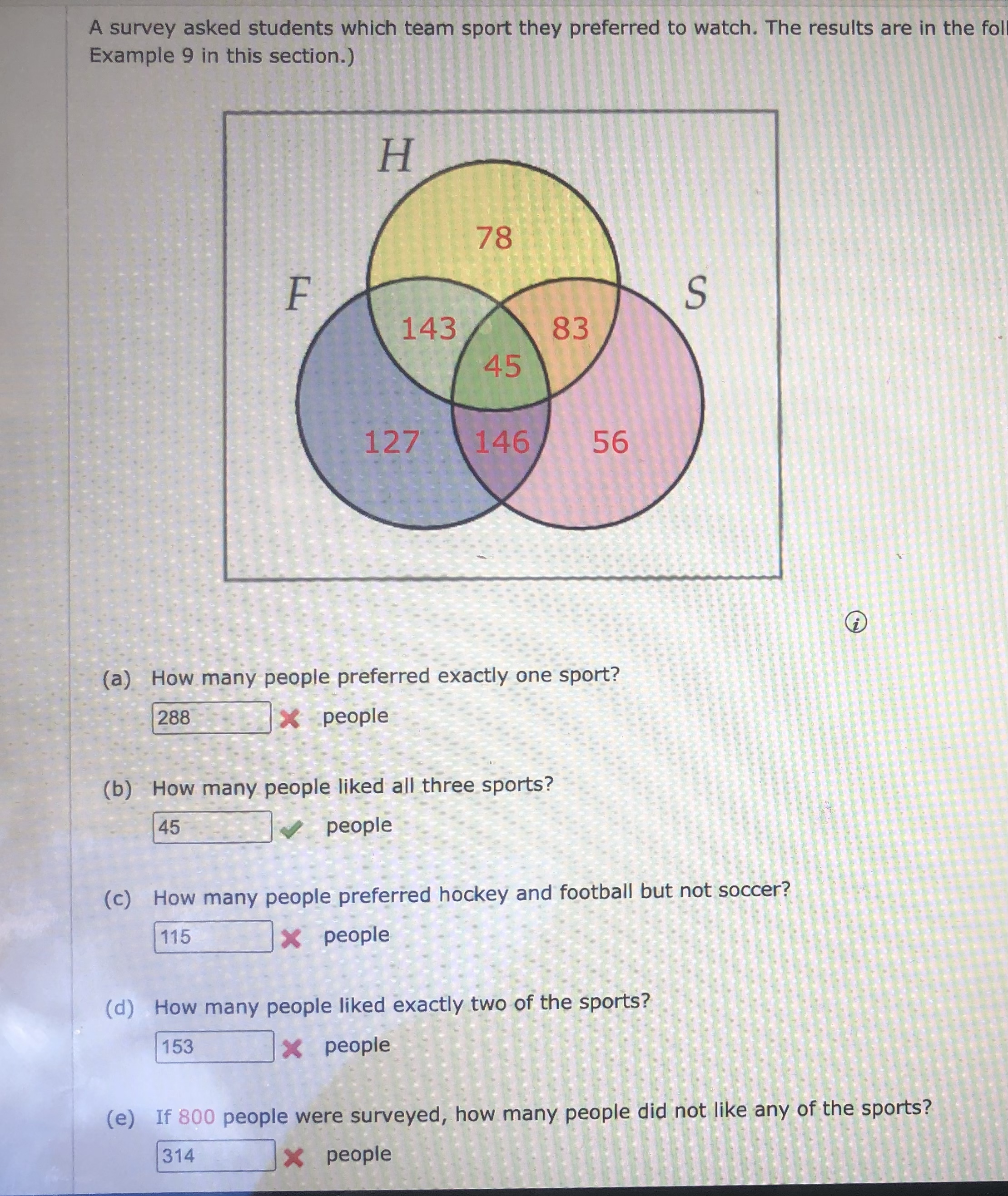 Solved A survey asked students which team sport they | Chegg.com