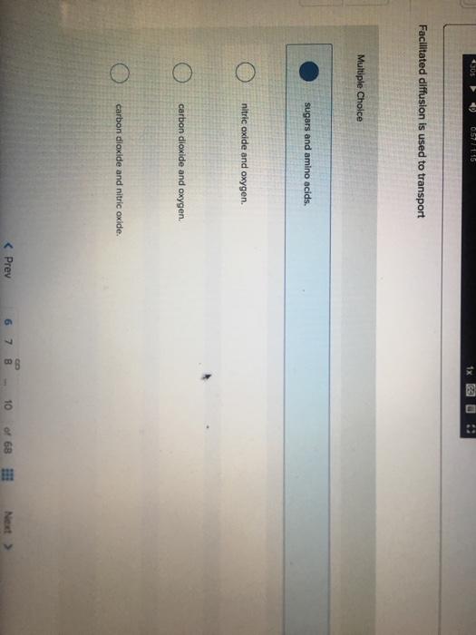 Solved Facilitated diffusion is used to transport Multiple | Chegg.com