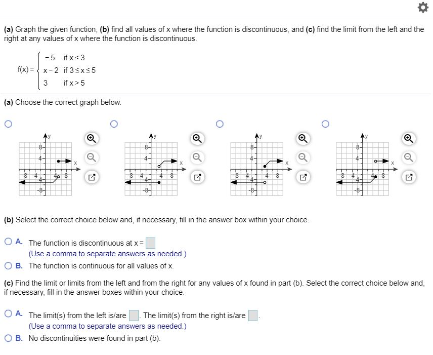 Solved (a) Graph the given function, (b) find all values of | Chegg.com