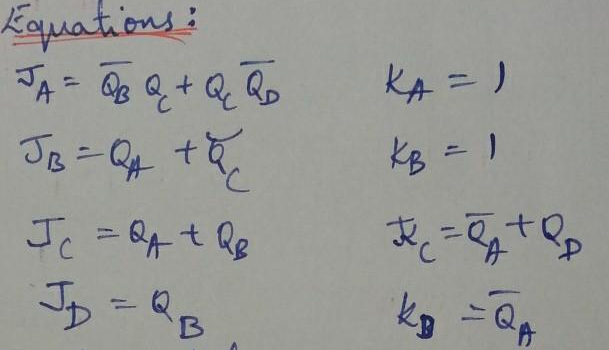 Solved Equations: JA = QB Qc + Q QD JB÷Q₁ +Q₂ Jc = Q₁ +QB t | Chegg.com