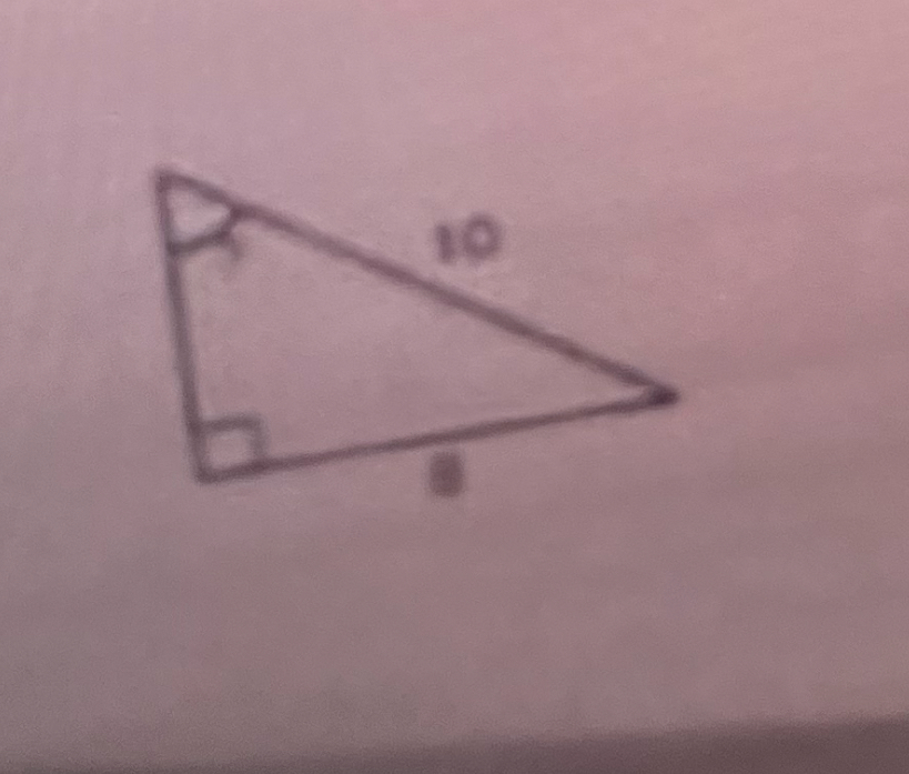 Solved how to find the missing angle measure in a right | Chegg.com