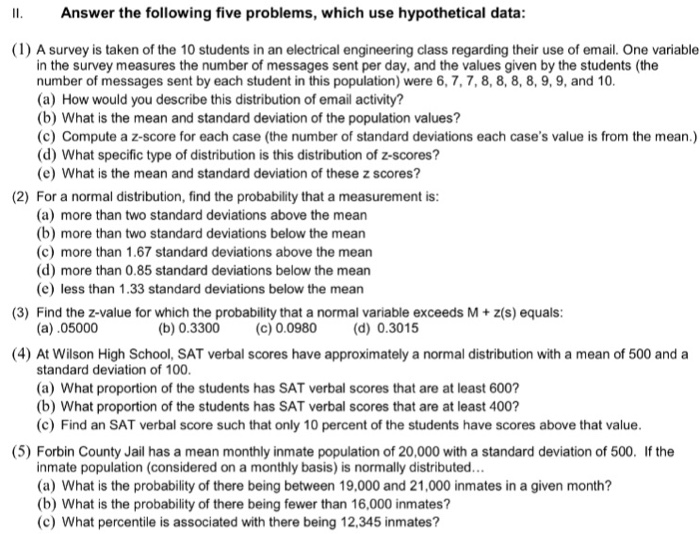 Solved Answer the following five problems, which use | Chegg.com