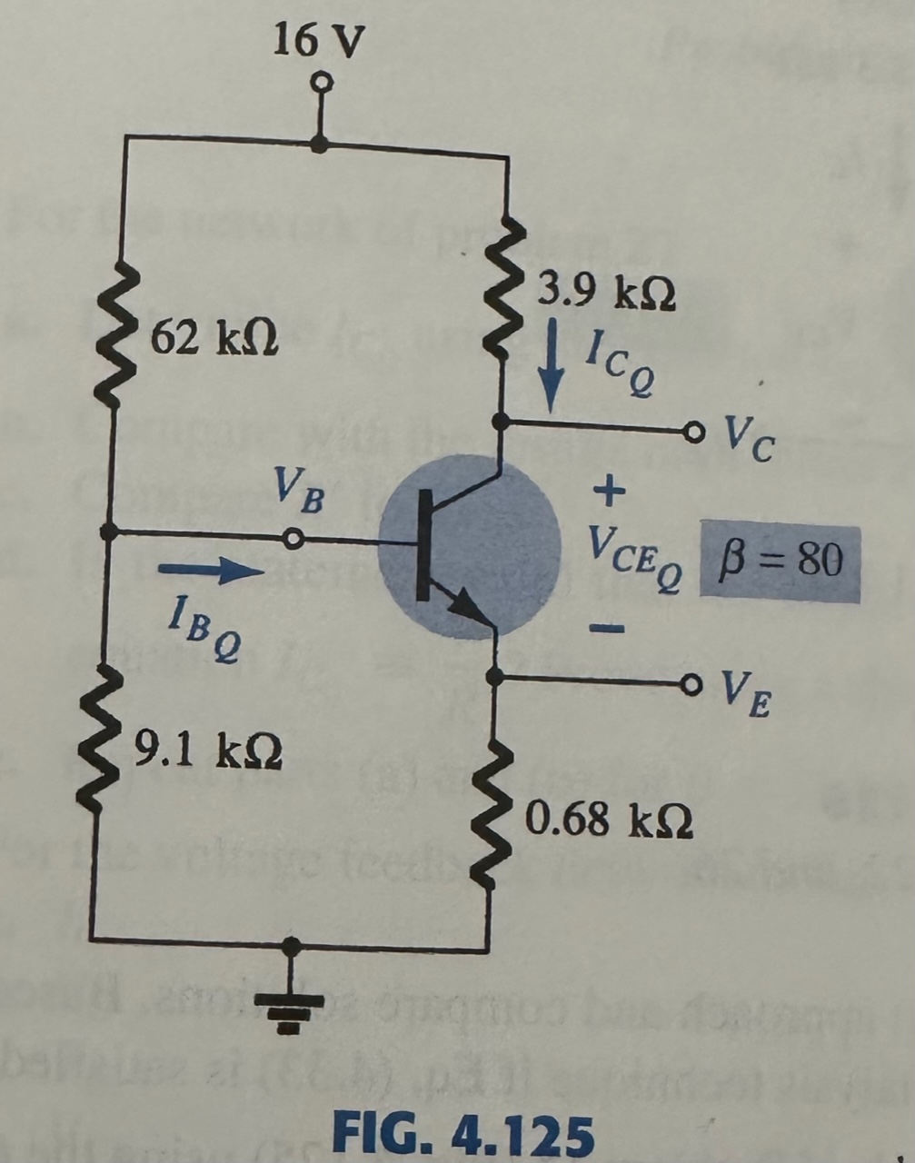 Solved 15. For the voltage-divider bias configuration of | Chegg.com