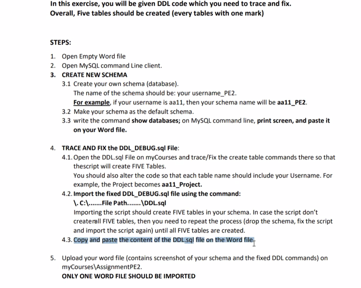 Solved this is the DDL.sqlcreate table Employees (EMP_ID | Chegg.com