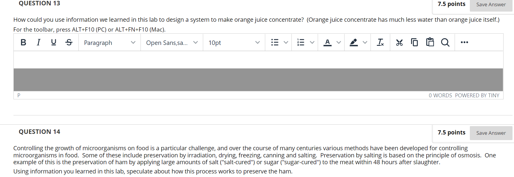 QUESTION 13 7.5 points Save Answer How could you use | Chegg.com