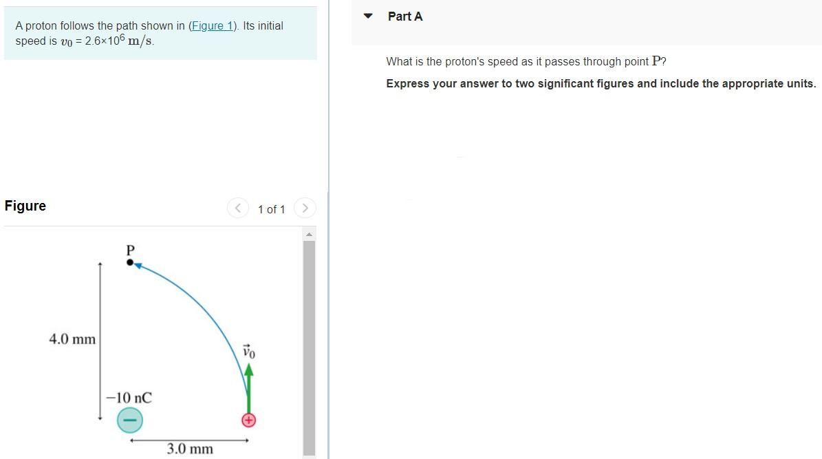 Solved Part A A proton follows the path shown in (Figure 1). | Chegg.com