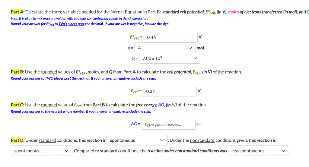 Solved Consider the following reaction: | Chegg.com