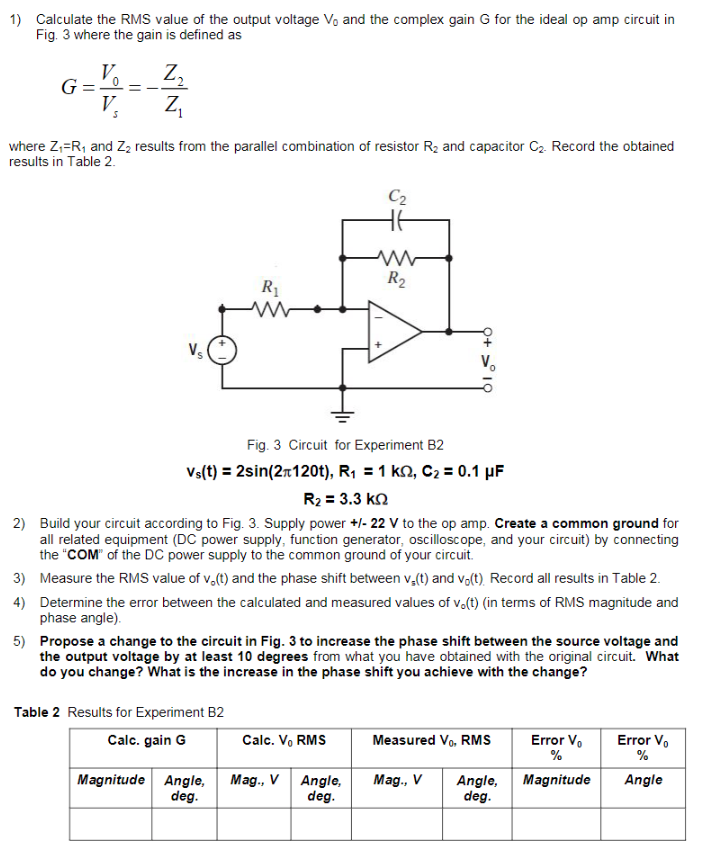 Solved 1) Calculate the RMS value of the output voltage V0 | Chegg.com
