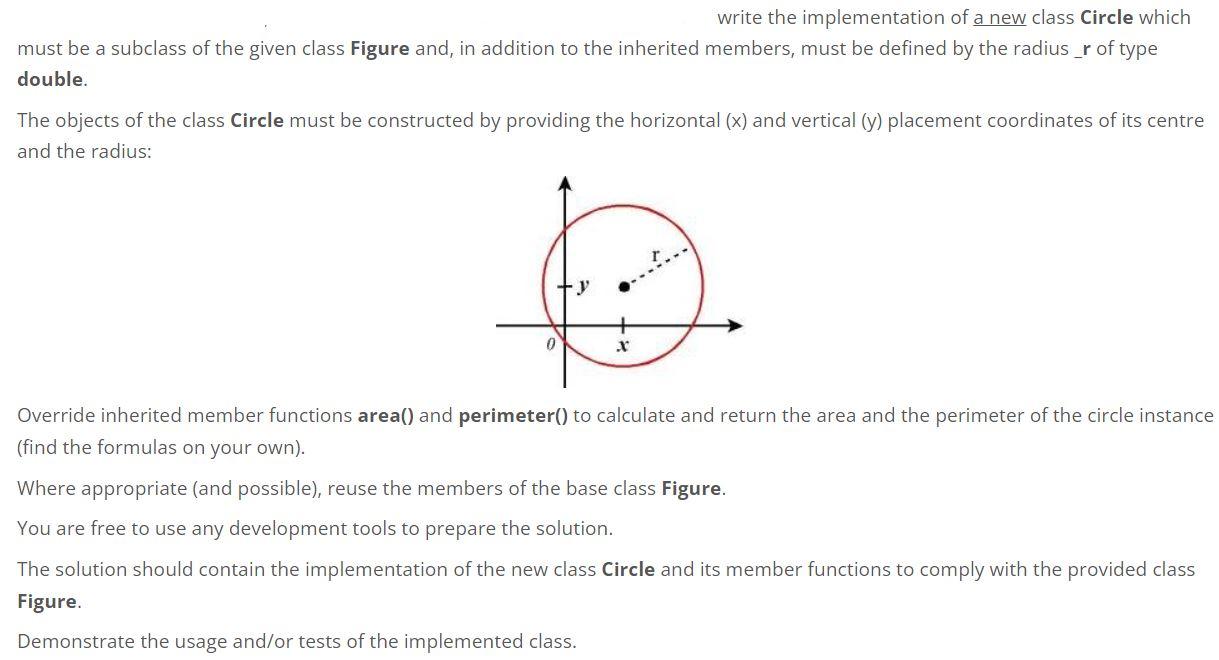 Solved A Java Question: An abstract class "Figure" is given: | Chegg.com