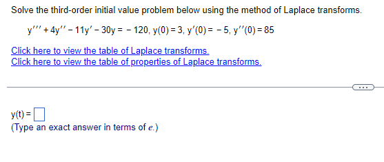 Solved Solve the third-order initial value problem below | Chegg.com