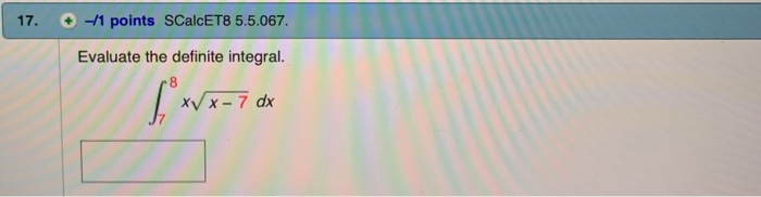 Solved: Evaluate The Indefinite Integral. (Use C For The C... | Chegg.com