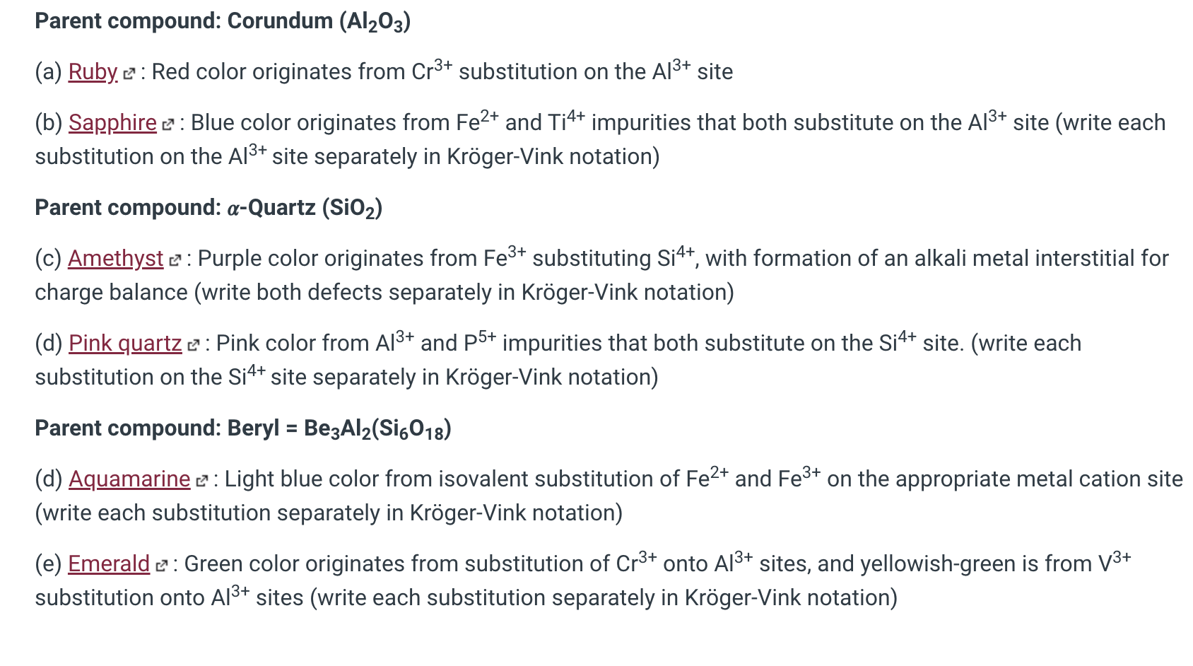 Please Help With Writing The Point Defect S