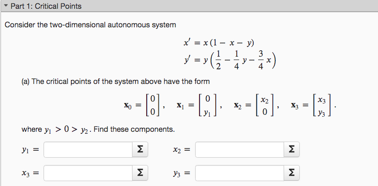 Solved Part 1: Critical Points Consider the two-dimensional | Chegg.com