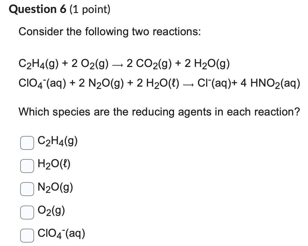 Solved Consider the following two reactions: C2H4( g)+2O2( | Chegg.com