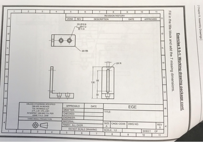 Solved 5 11 10 REVISION HISTORY ZONE APPROVED REV | Chegg.com