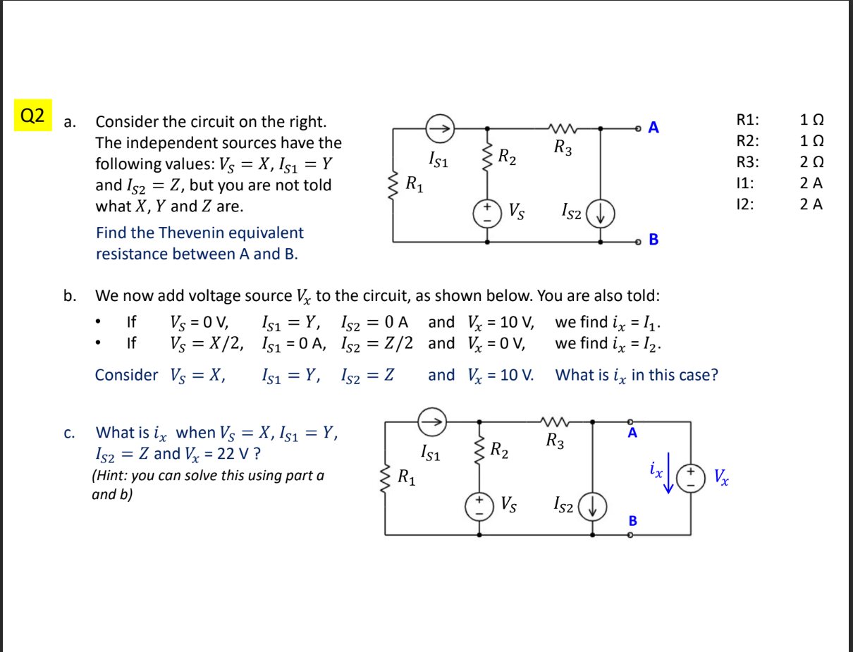 Solved a. ﻿Consider the circuit on the right.The independent | Chegg.com